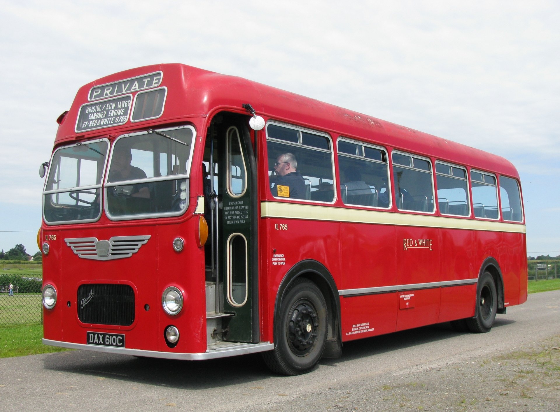 OAX9F a 1968 Bristol RELH Leyland O.600, Eastern Coach Works