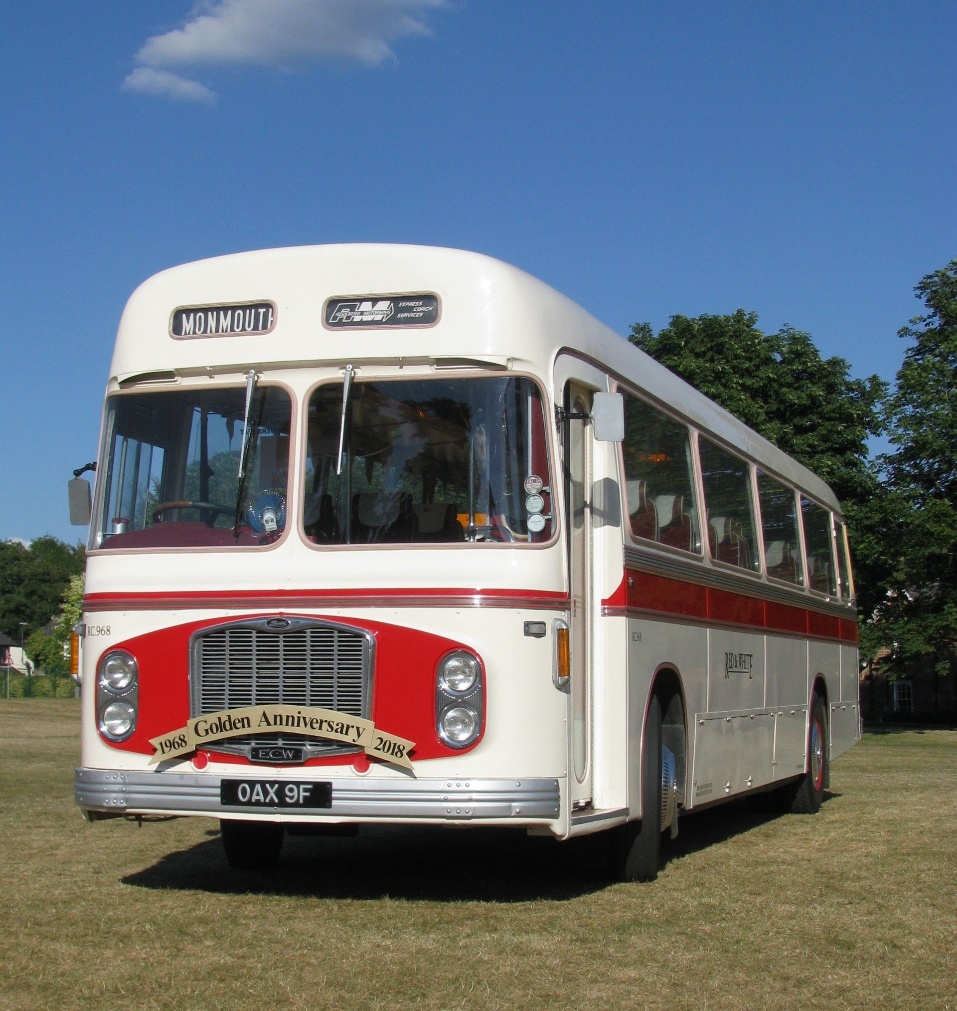 OAX9F a 1968 Bristol RELH Leyland O.600, Eastern Coach Works