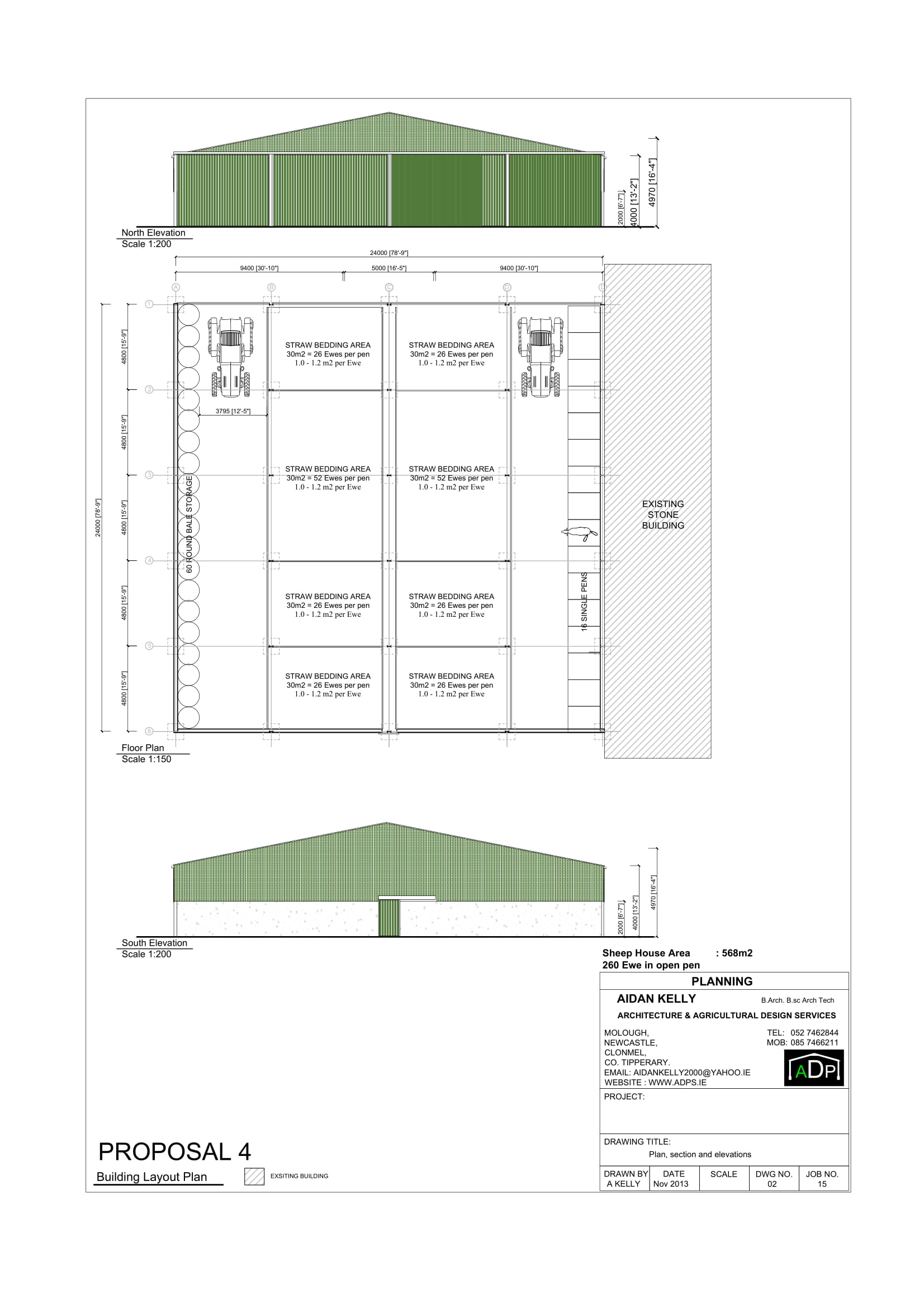 FARM BUILDING DESIGN SERVICES, dairy, sheep, beef, pigs ,Equine