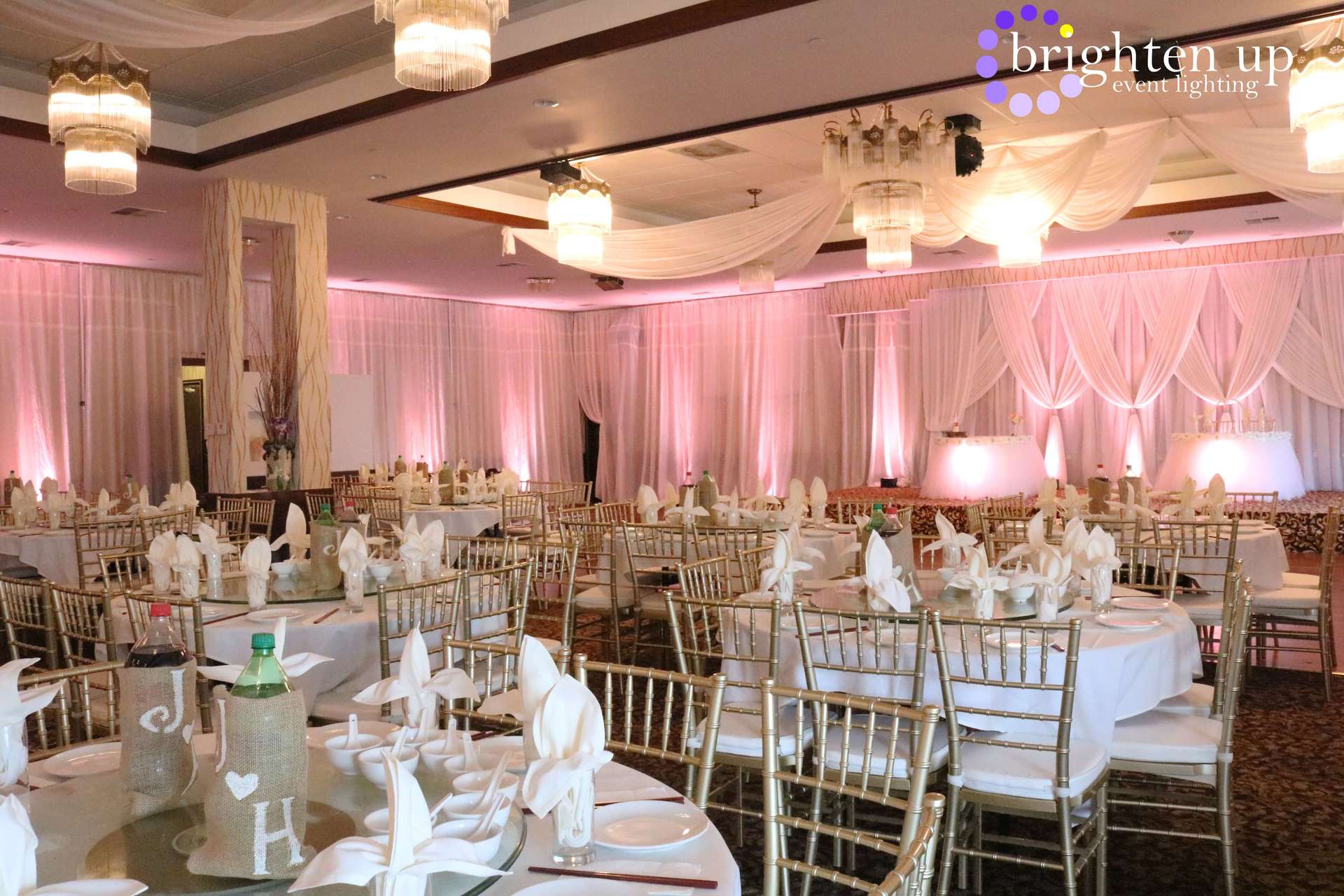 Event Lighting Photo Gallery, Wedding Uplighting Photo, Wedding Decor