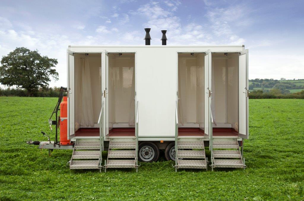 Mobile shower units for hire in and around the Bristol, Bath & Glastonbury