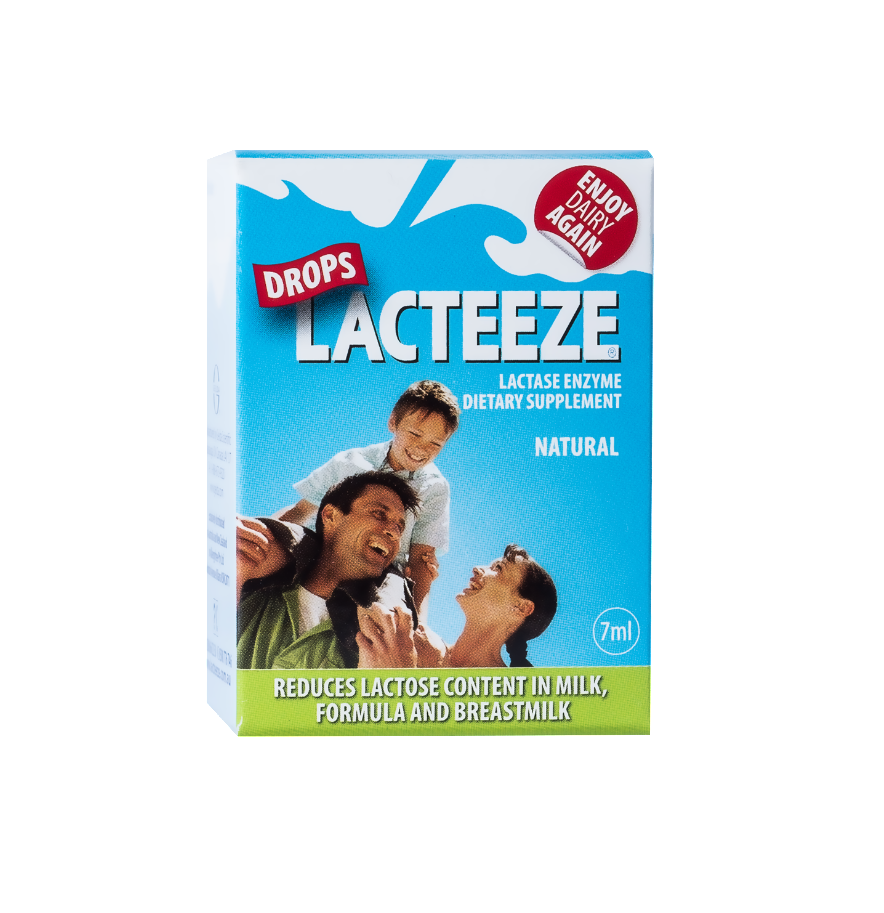 Reduce Lactose Intolerance | LACTEEZE Drops | Canada