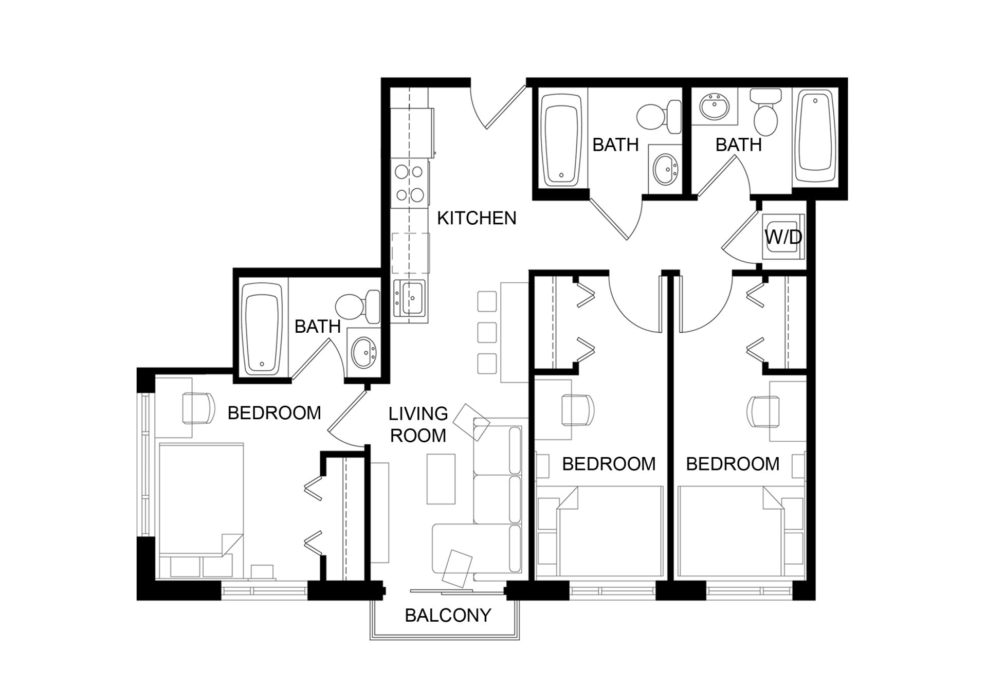 Purdue Student Housing | Floorplans | Private or Shared