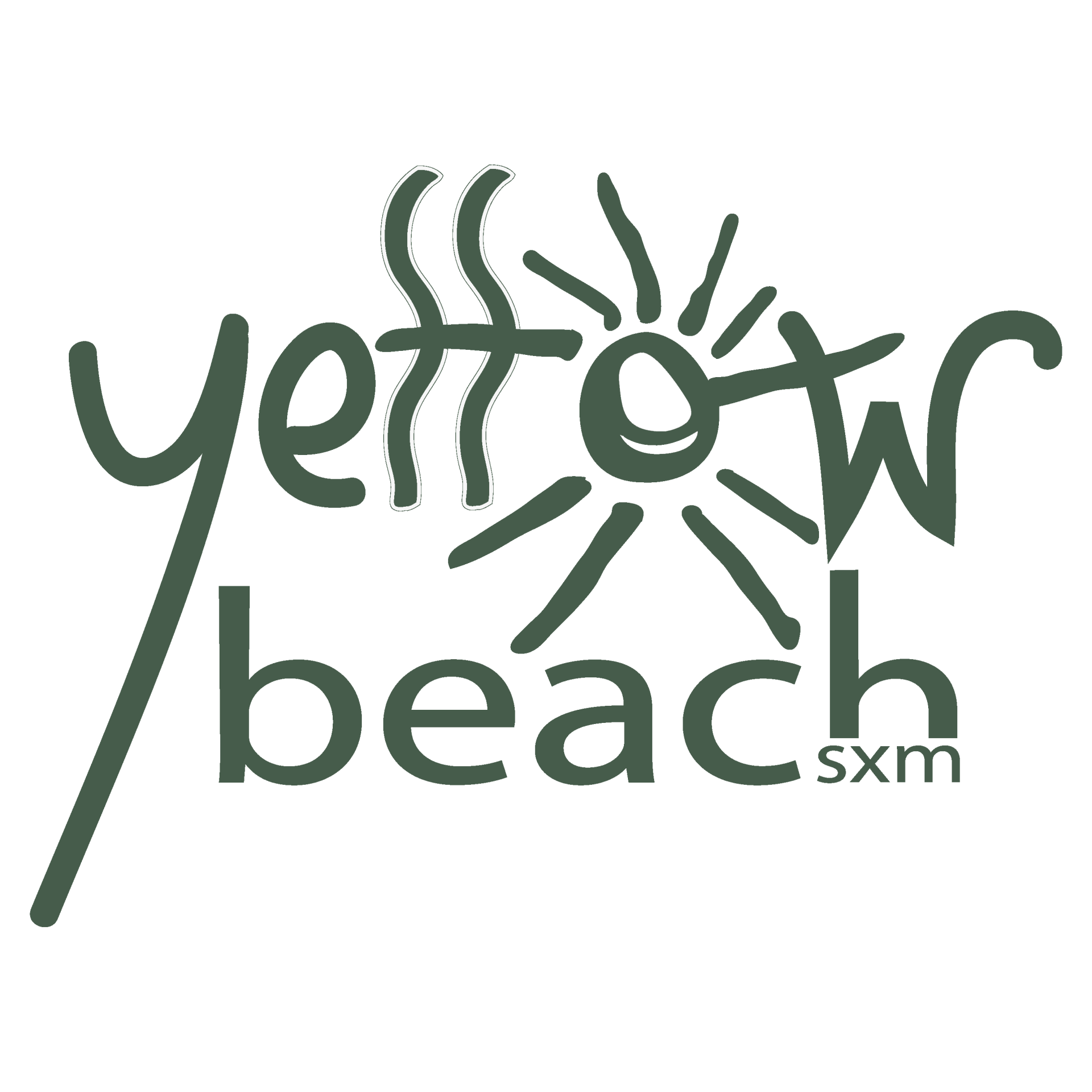 Welcome to the Yellow Beach restaurant at Pinel island