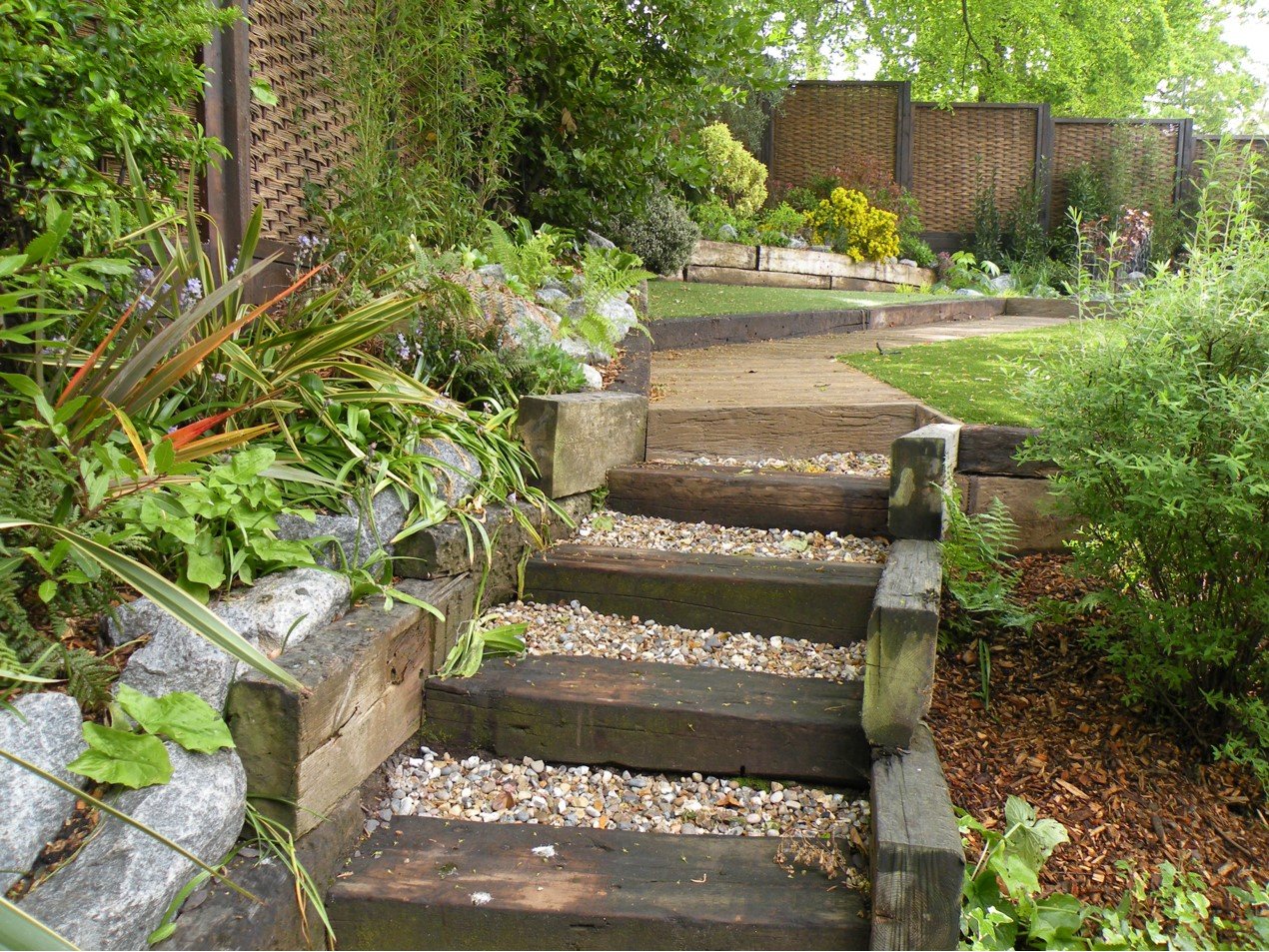 Rustic woodland garden design | ARC Landscapes Ltd