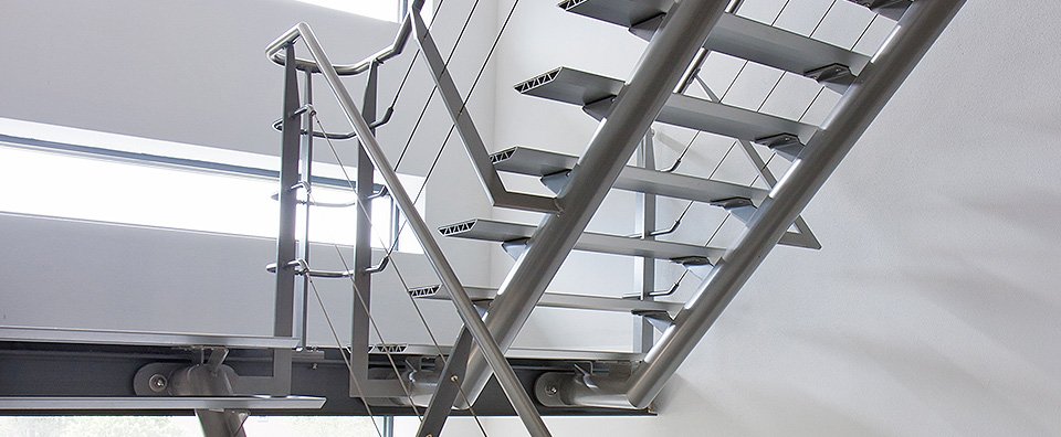 Steel staircases in the West Midlands