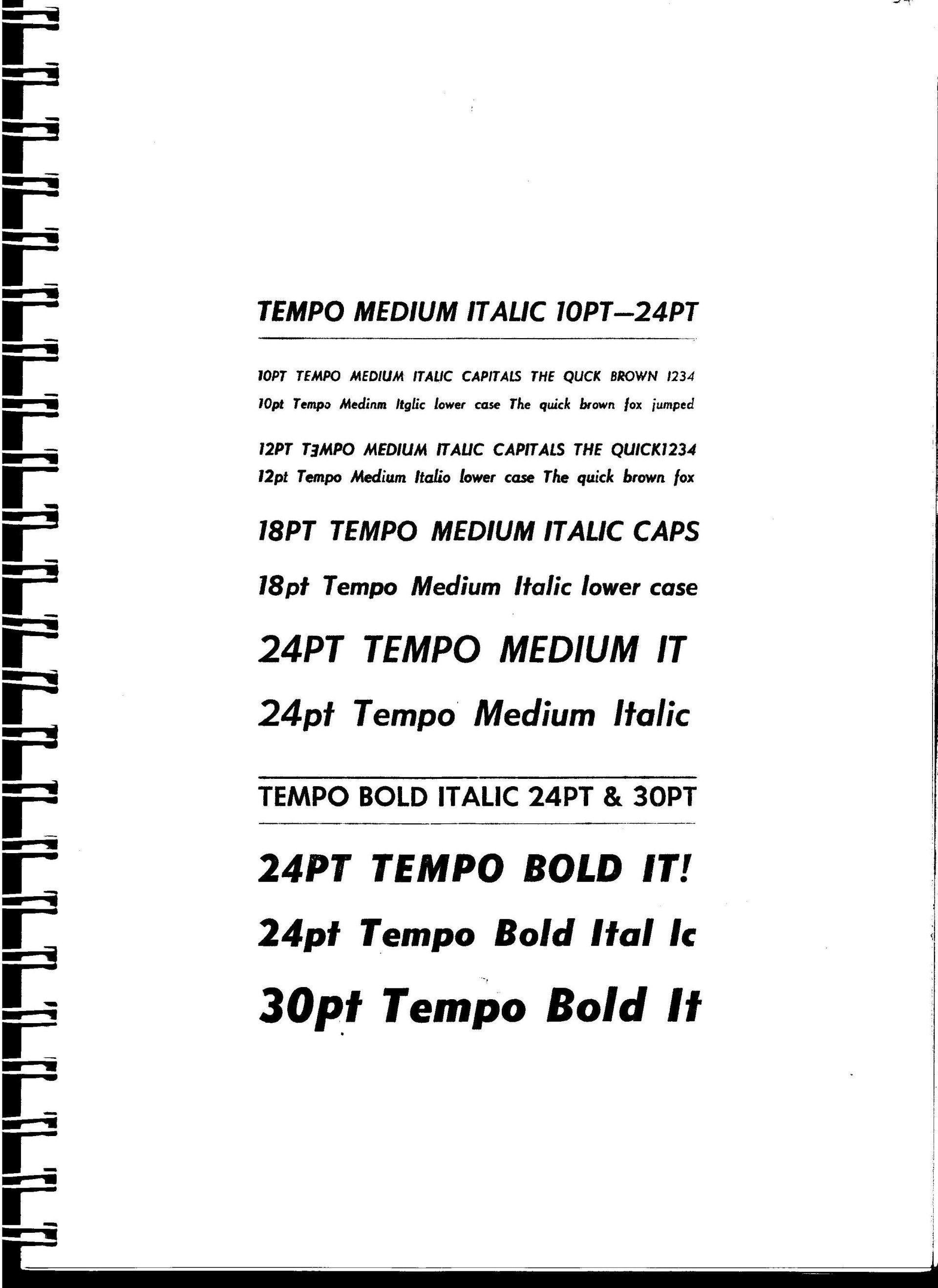 Typeset Fonts