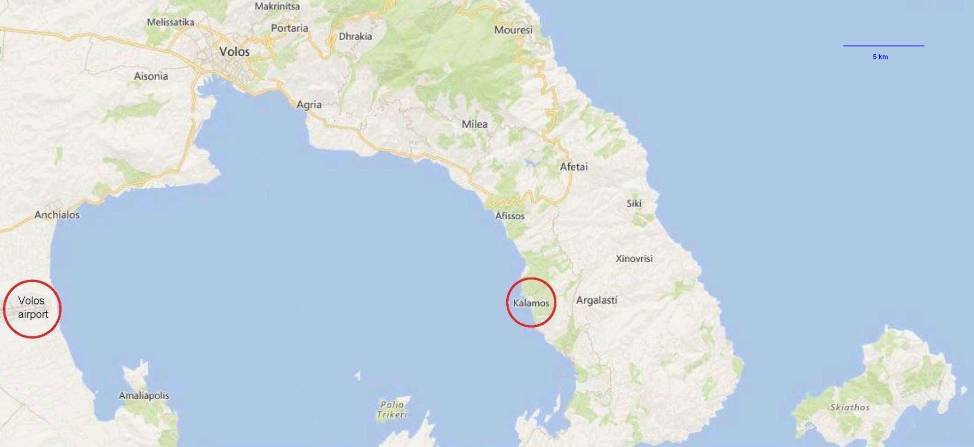 Villa in Kalamos, Pelion, Greece