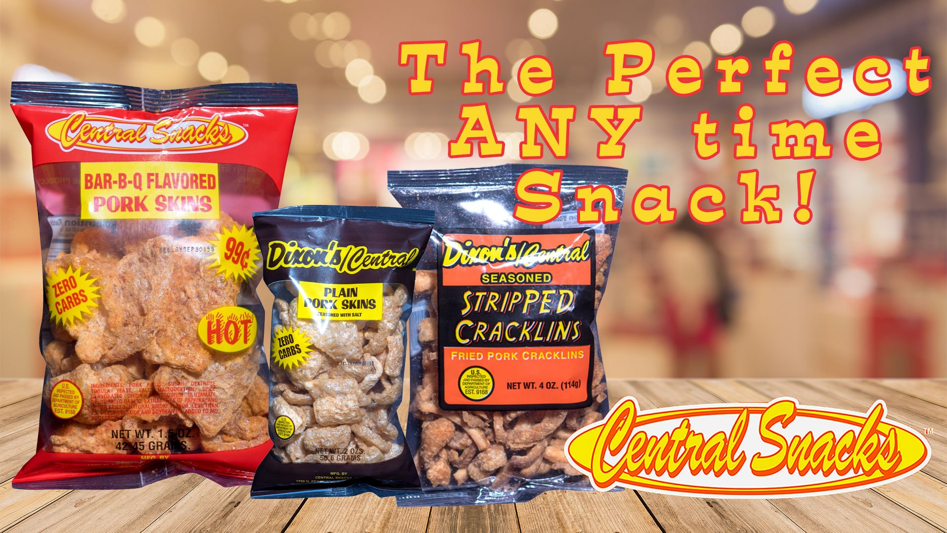 Central Snacks, Inc | Best tasting Pork Skins on the shelf