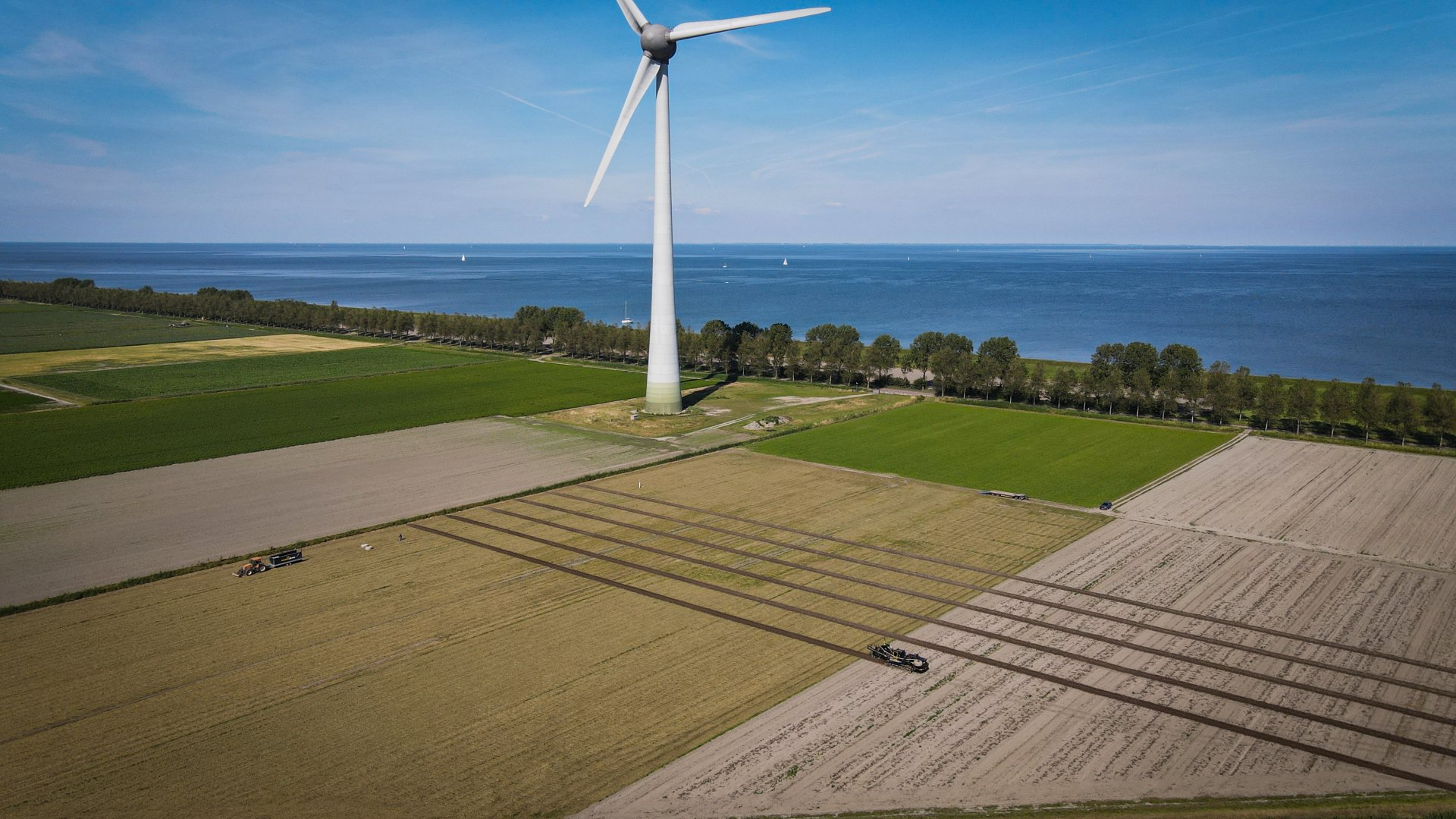 Polderdrain foto en video