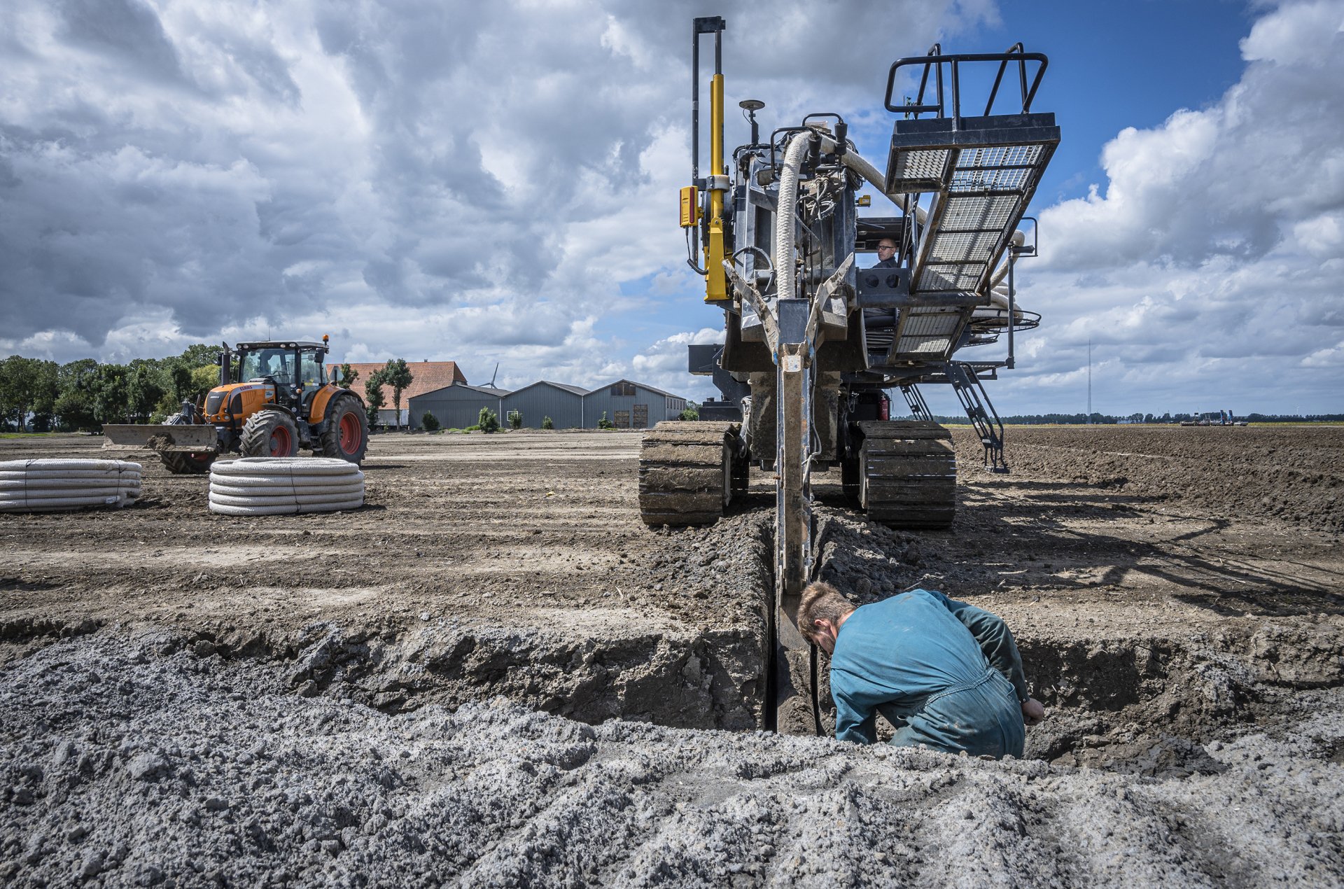 Polderdrain foto en video