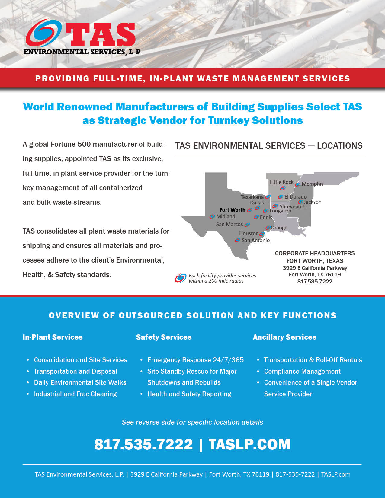 Waste Transportation Services | Industrial Cleaning | Emergency Response