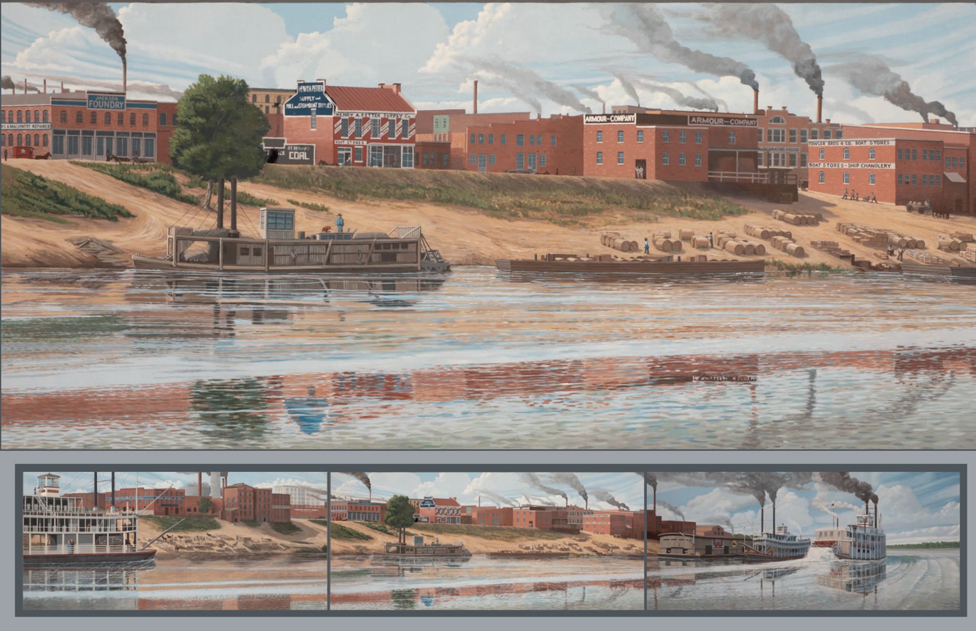Paducah Wall to Wall Floodwall Murals - The Murals