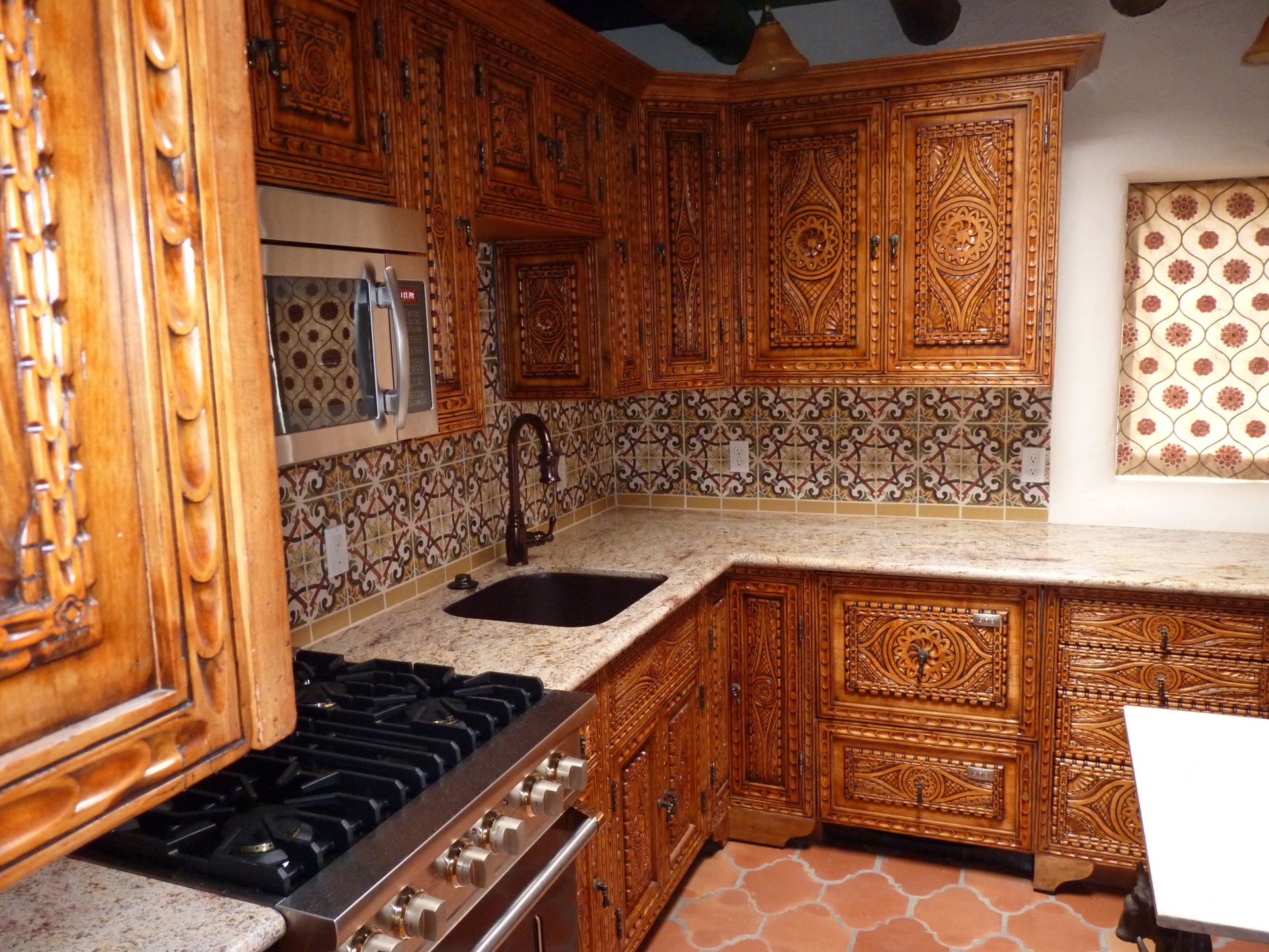 Custom Carved Cabinets, Doors, Furniture