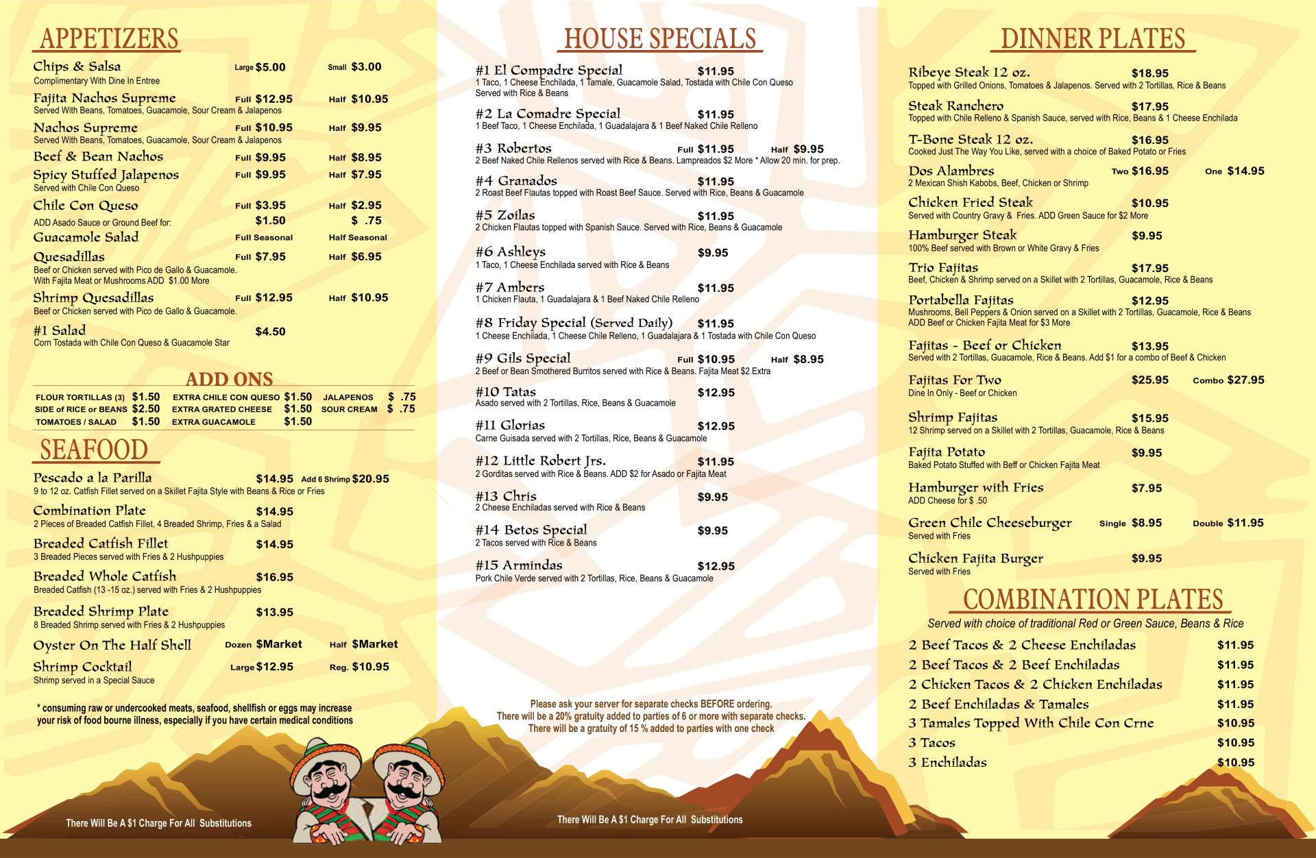 Mexican Food | Odessa & Midland, TX | Dos Compadres Mexican Restaurant