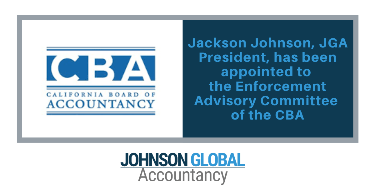 Jackson Johnson, JGA President, appointed to the Enforcement Advisory ...