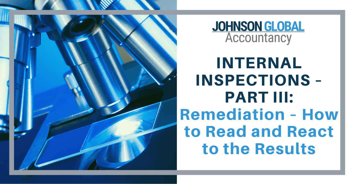 Internal Inspections – Part III: Remediation – How to Read and React to ...