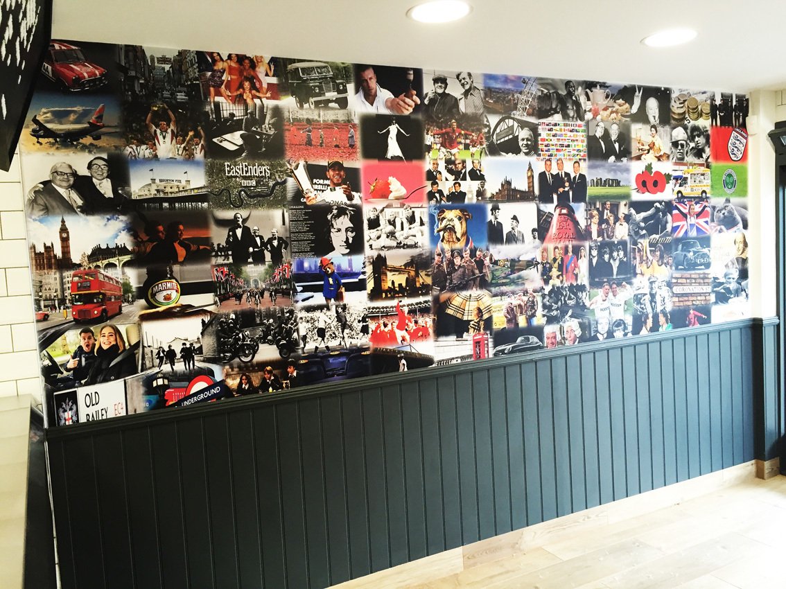 Gallery Wall Wraps UK Hertfordshire Essex London printed wallpaper