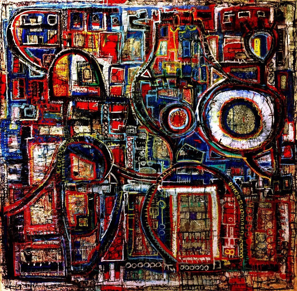 Sounds and Bright Shadows, a painting by Olivier Cornet Gallery artist ...