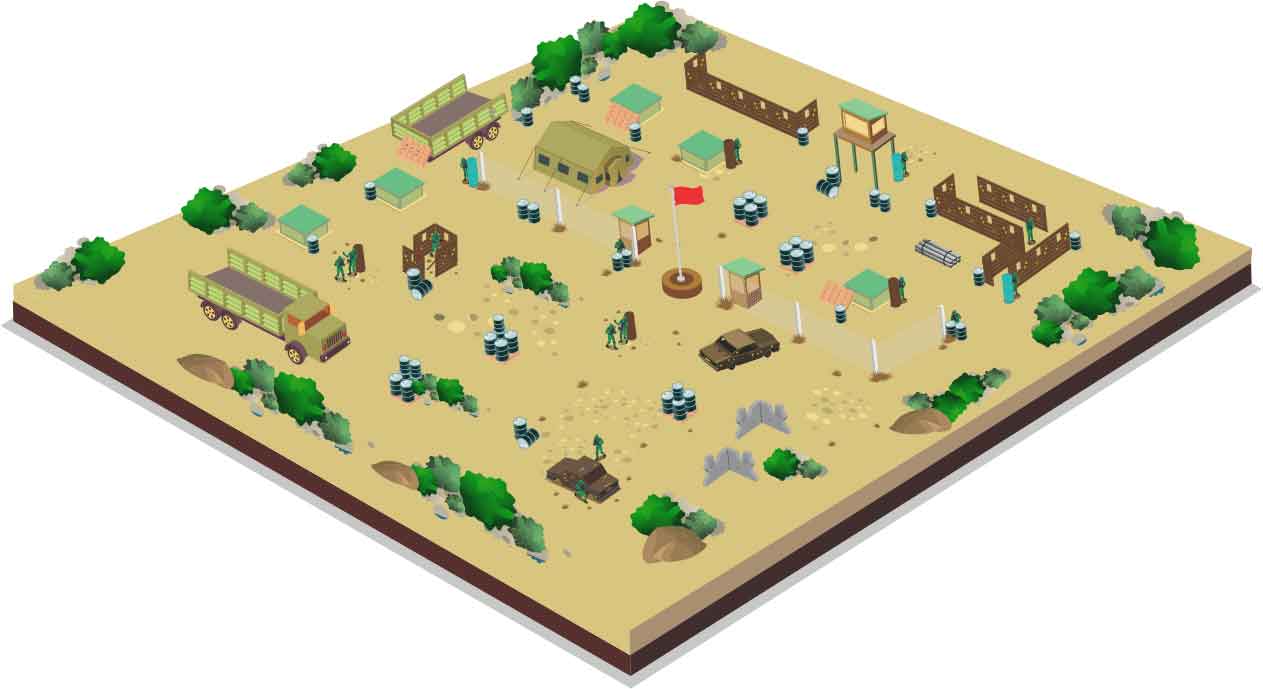 Compound Military Base Field | Pittsburgh Paintball Park