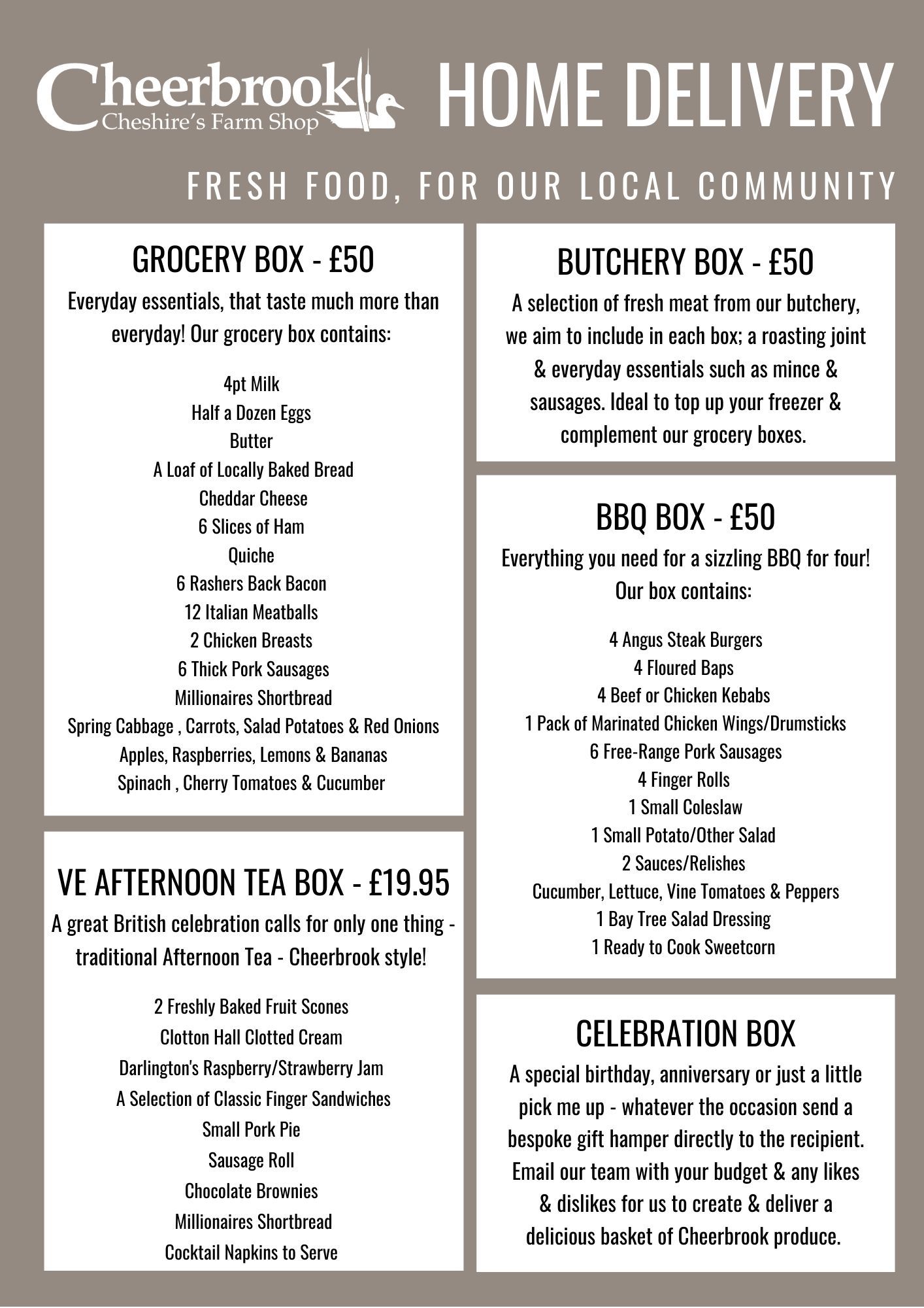 Cheerbrook Delivered To Your Door