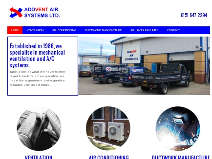 Choose Addvent Air Systems Ltd of Birkenhead for ventilation