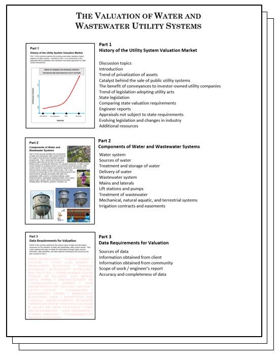 The Valuation of Water and Wastewater Utility Systems | Utility ...