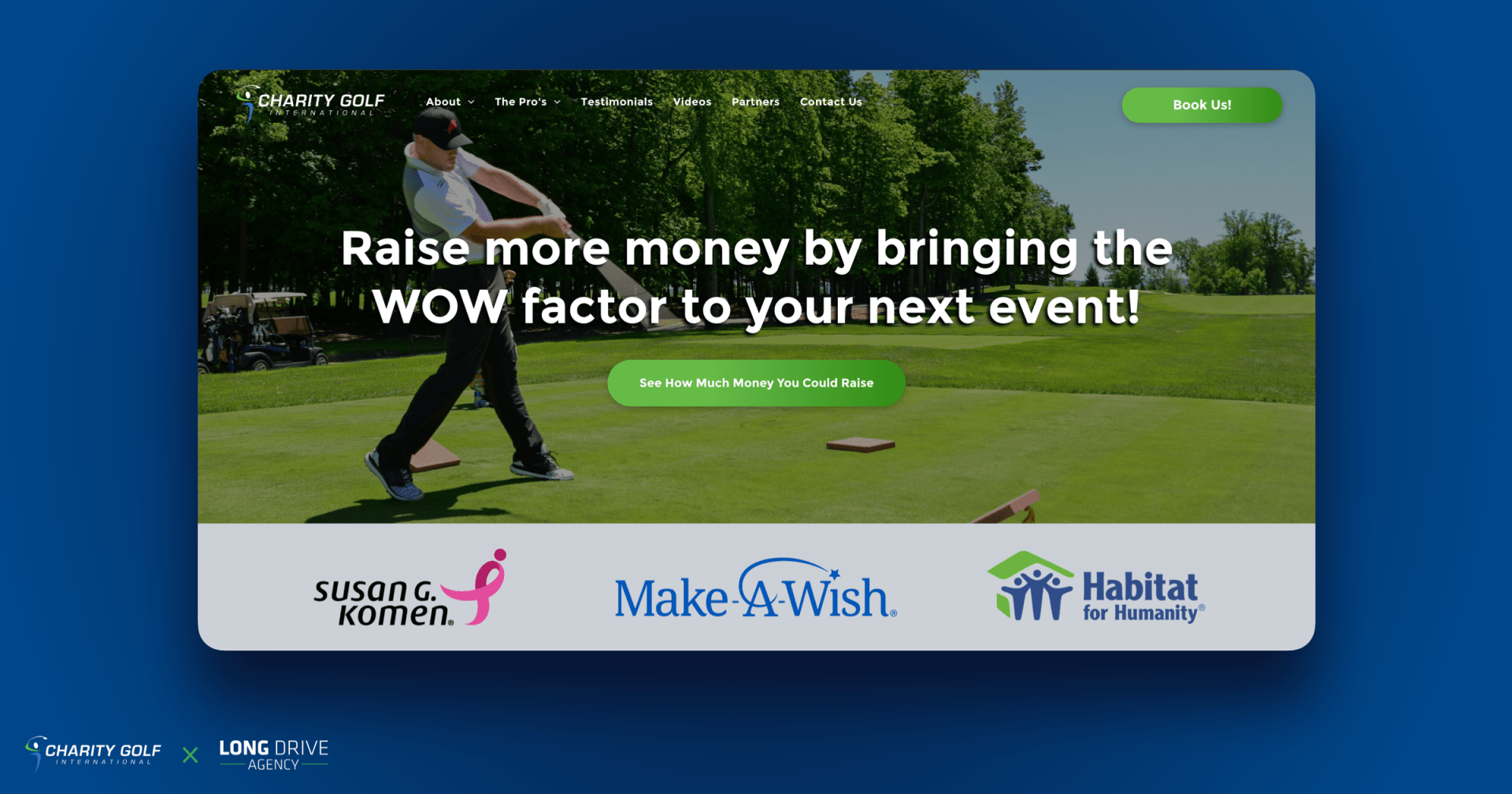 Charity Golf International Announces Long Drive Agency as Strategic Partner