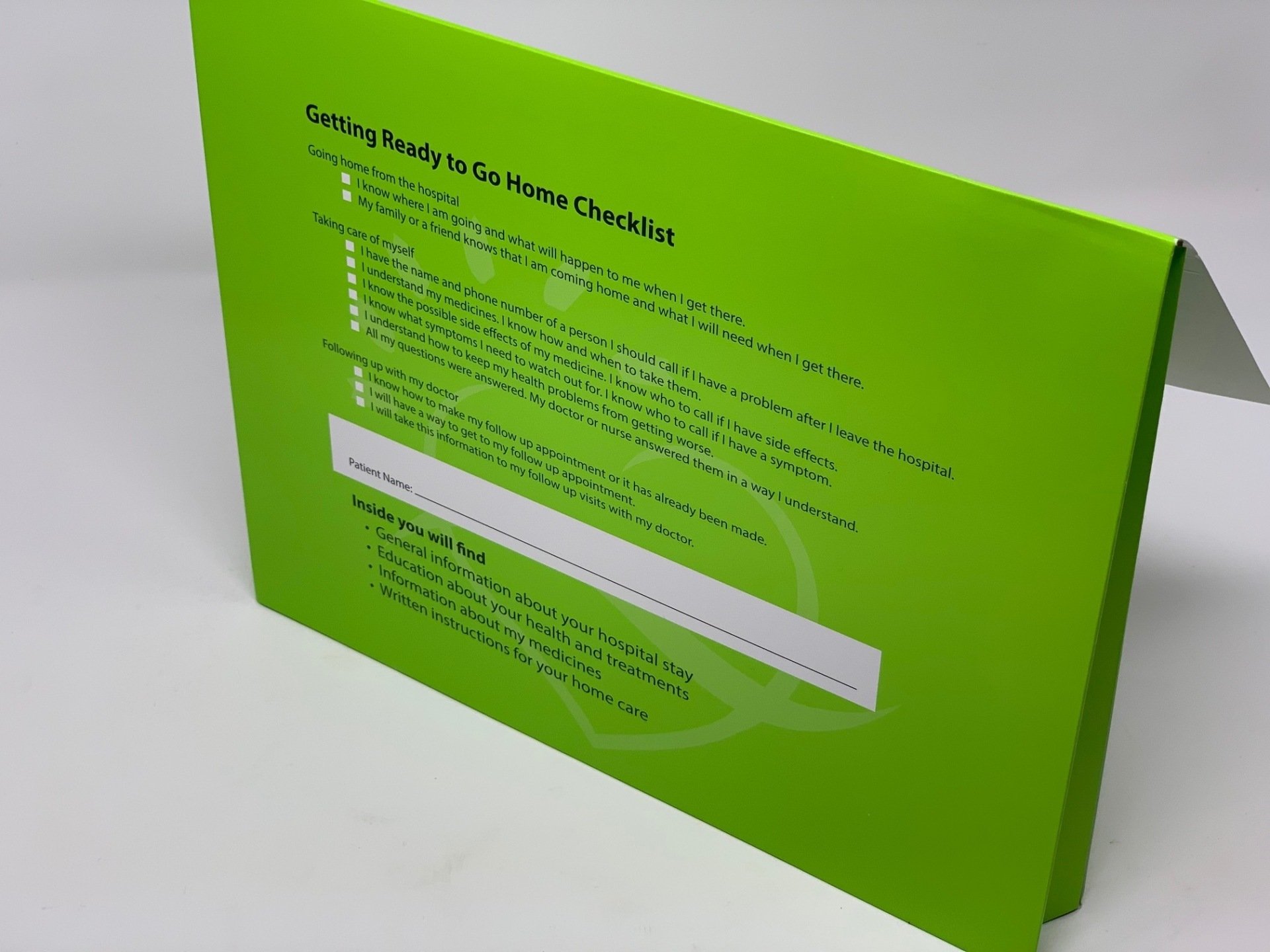 TPC Works - Hospital Whiteboards & Admit Discharge Folders