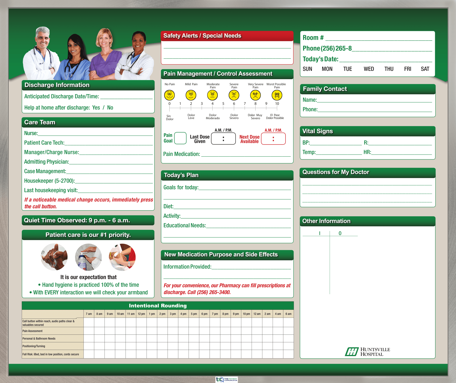 TPC Works - Hospital Whiteboards & Admit Discharge Folders