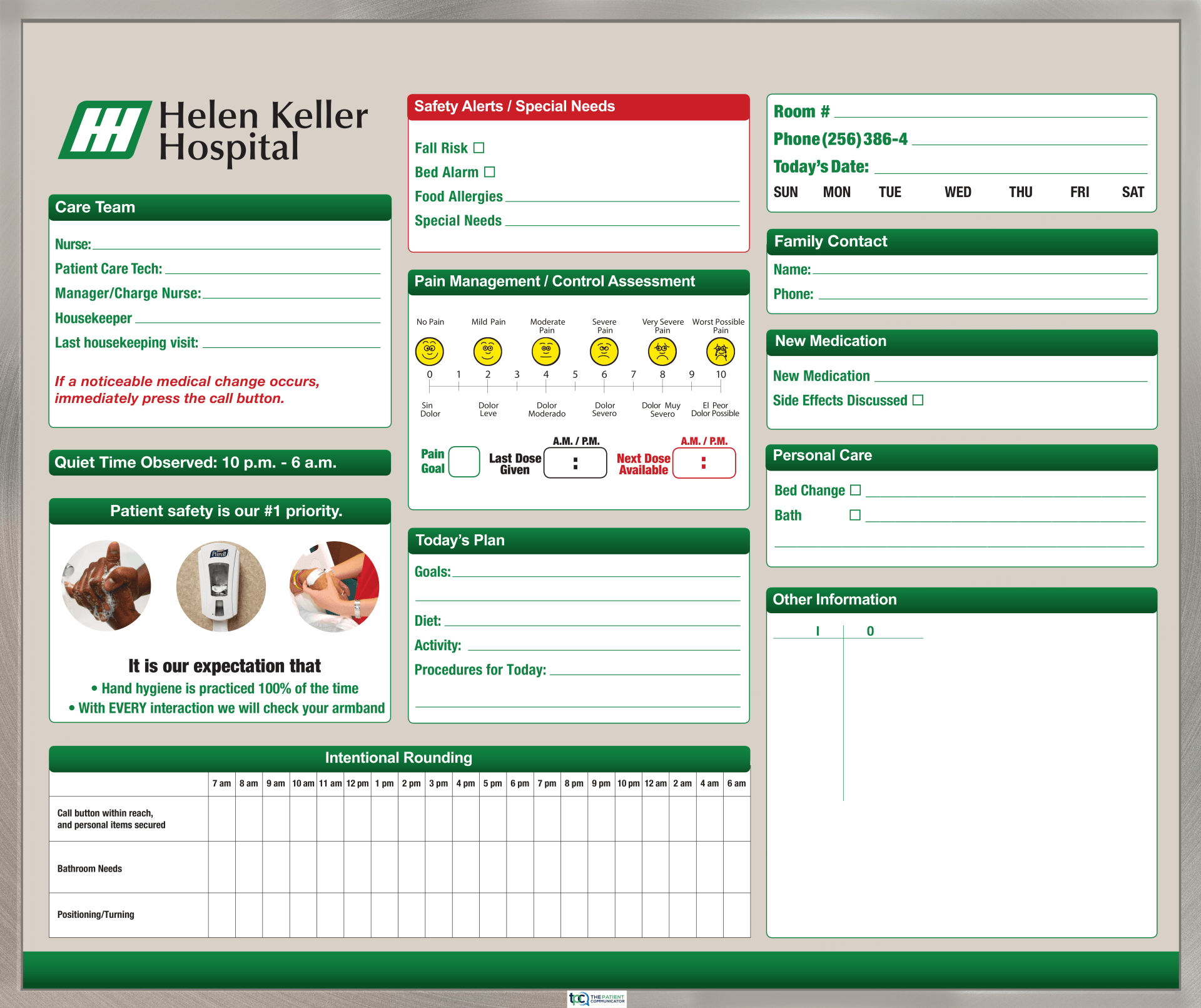 TPC Works - Hospital Whiteboards & Admit Discharge Folders