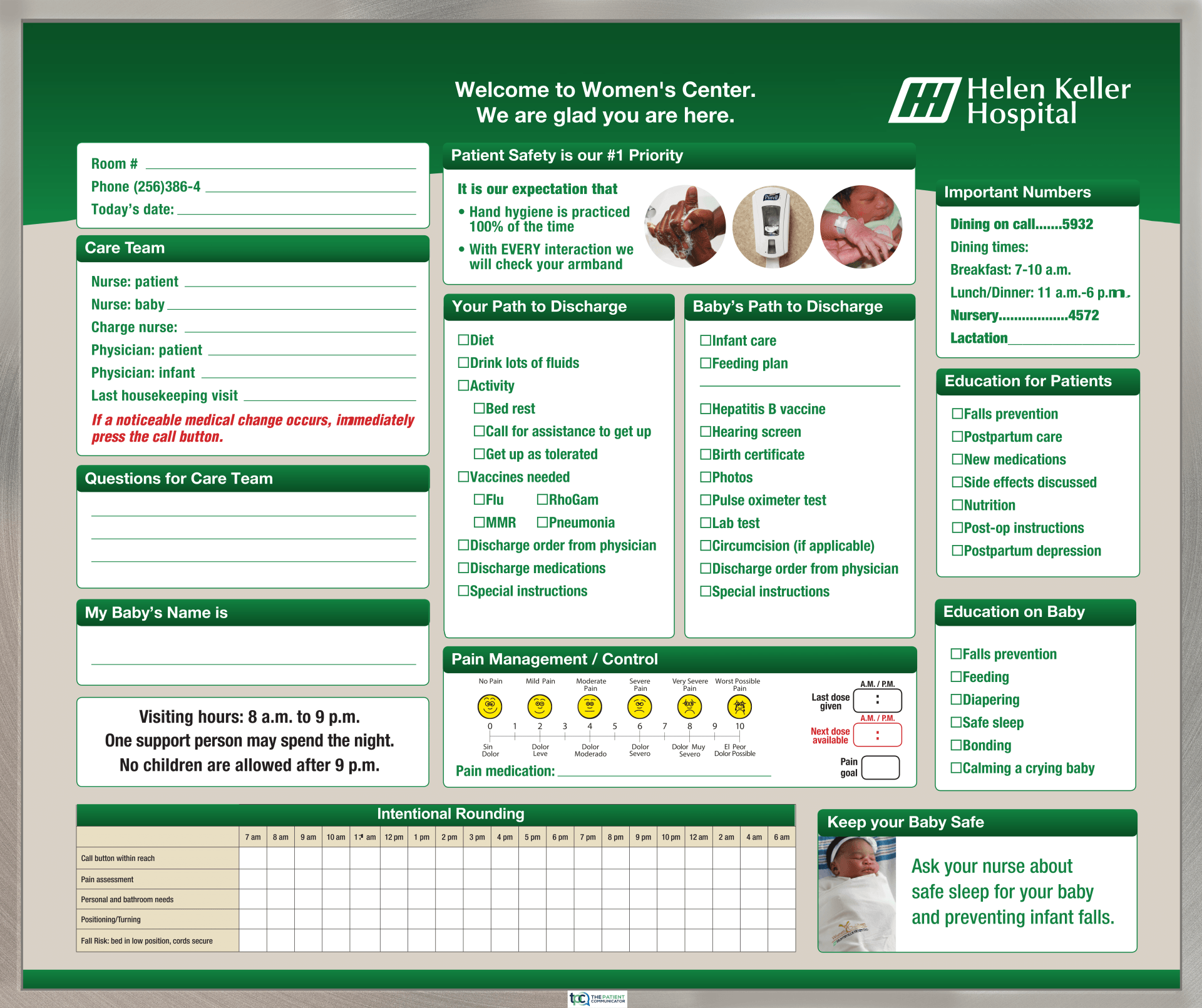 TPC Works - Hospital Whiteboards & Admit Discharge Folders
