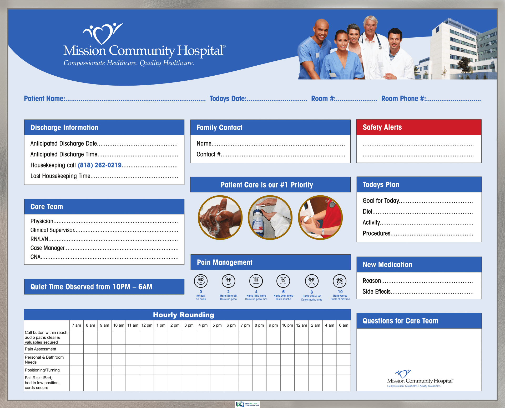 TPC Works - Hospital Whiteboards & Admit Discharge Folders
