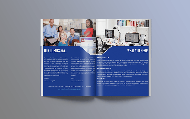 Butler Business Products | Envision Marketing Portfolio