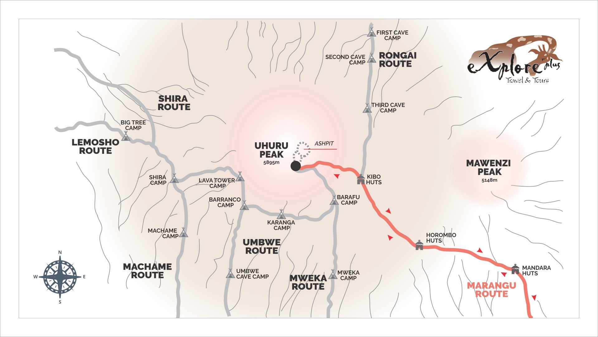 Kilimanjaro Marangu Route - Hike and Safari - eXplore Plus