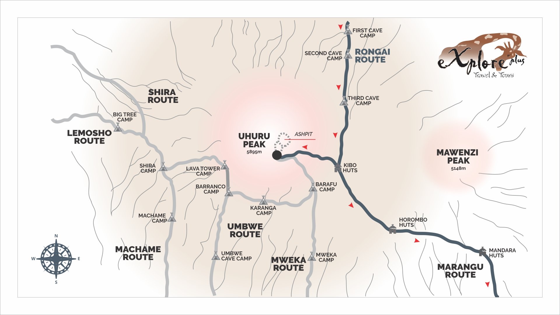 Kilimanjaro Rongai Route - Hike and Safari - eXplore Plus