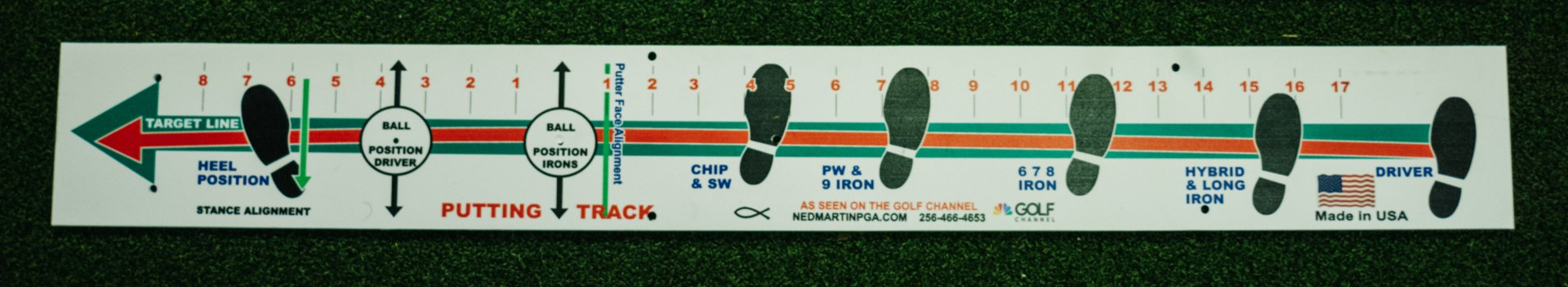Golfing aid Perfect Swing Path Board improves your game by Ned Martin