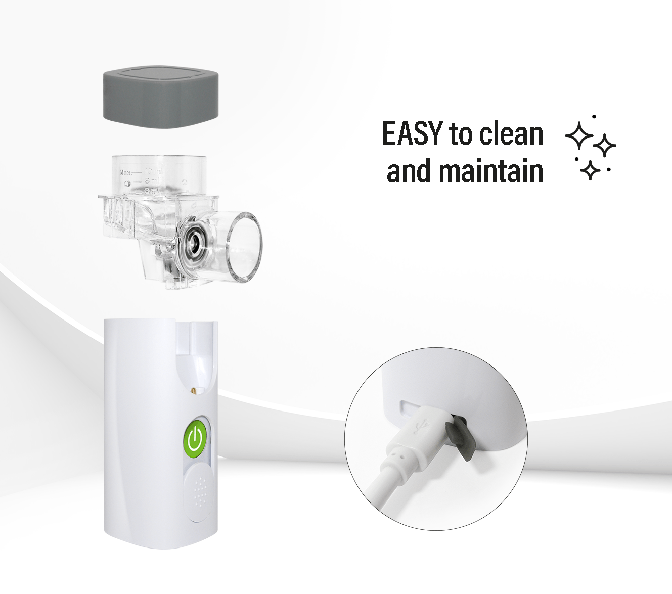 Portable mesh nebulizer (inhaler) NANO AIR | Evolu