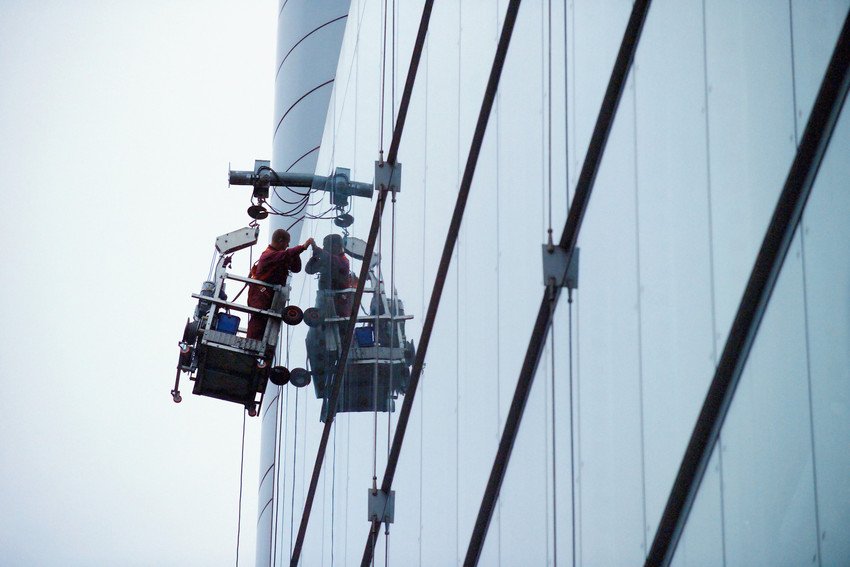 Commercial window cleaning by Ellack Cleaning Contractors Ltd