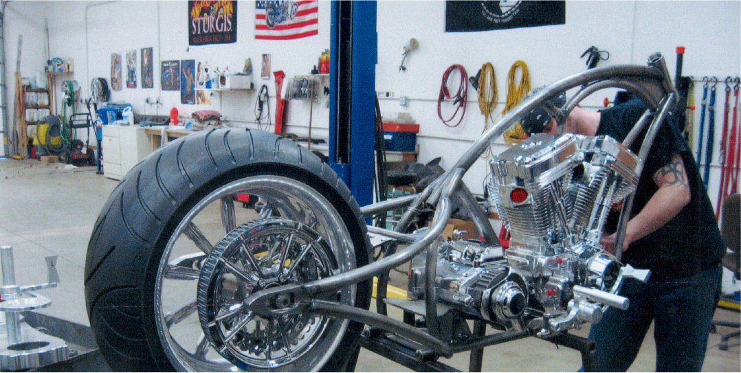 Budweiser Build Chopper | Dakota Kustomz Full Custom Garage in Mandan