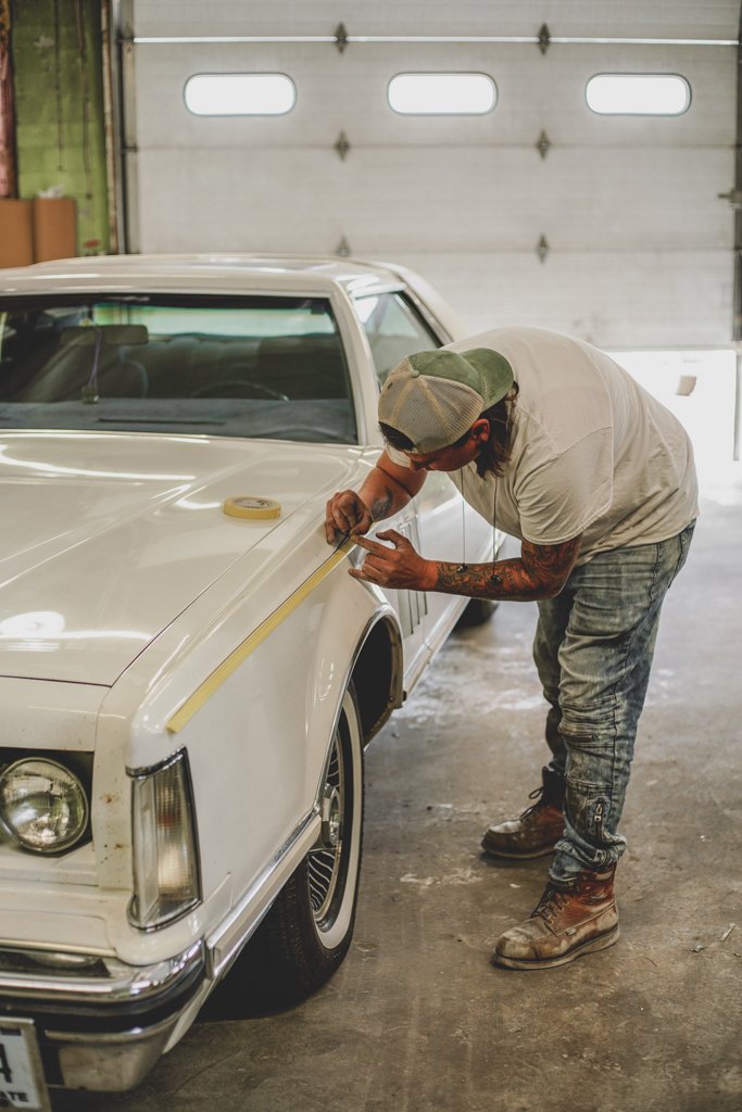 Custom Pinstriping Lincoln | Dakota Kustomz Full Custom Garage Mandan