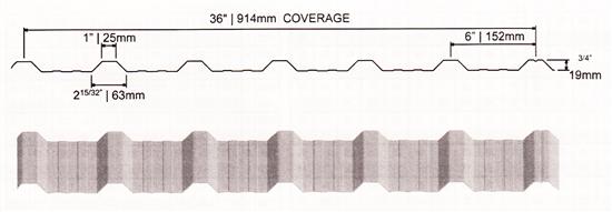 Steel Siding Ontario - Diamond Rib Wall Lap