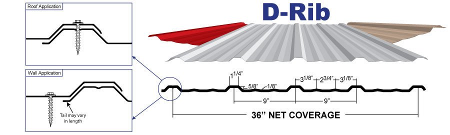 Steel Siding Ontario - D-Rib / Pro Panel