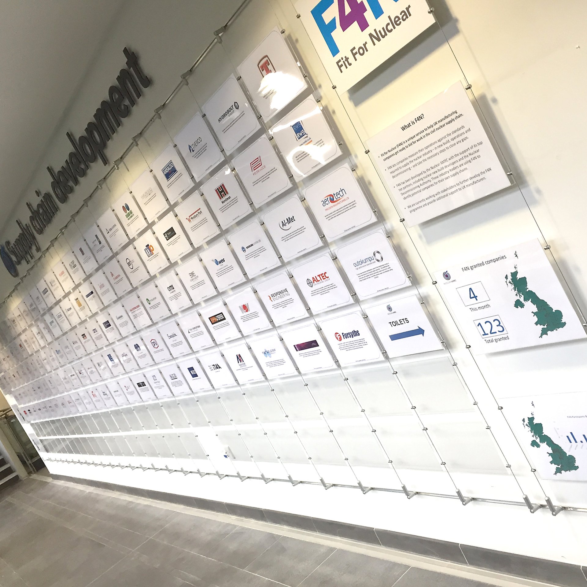 Wall Mounted Cable and Rod Displays | The Display Link