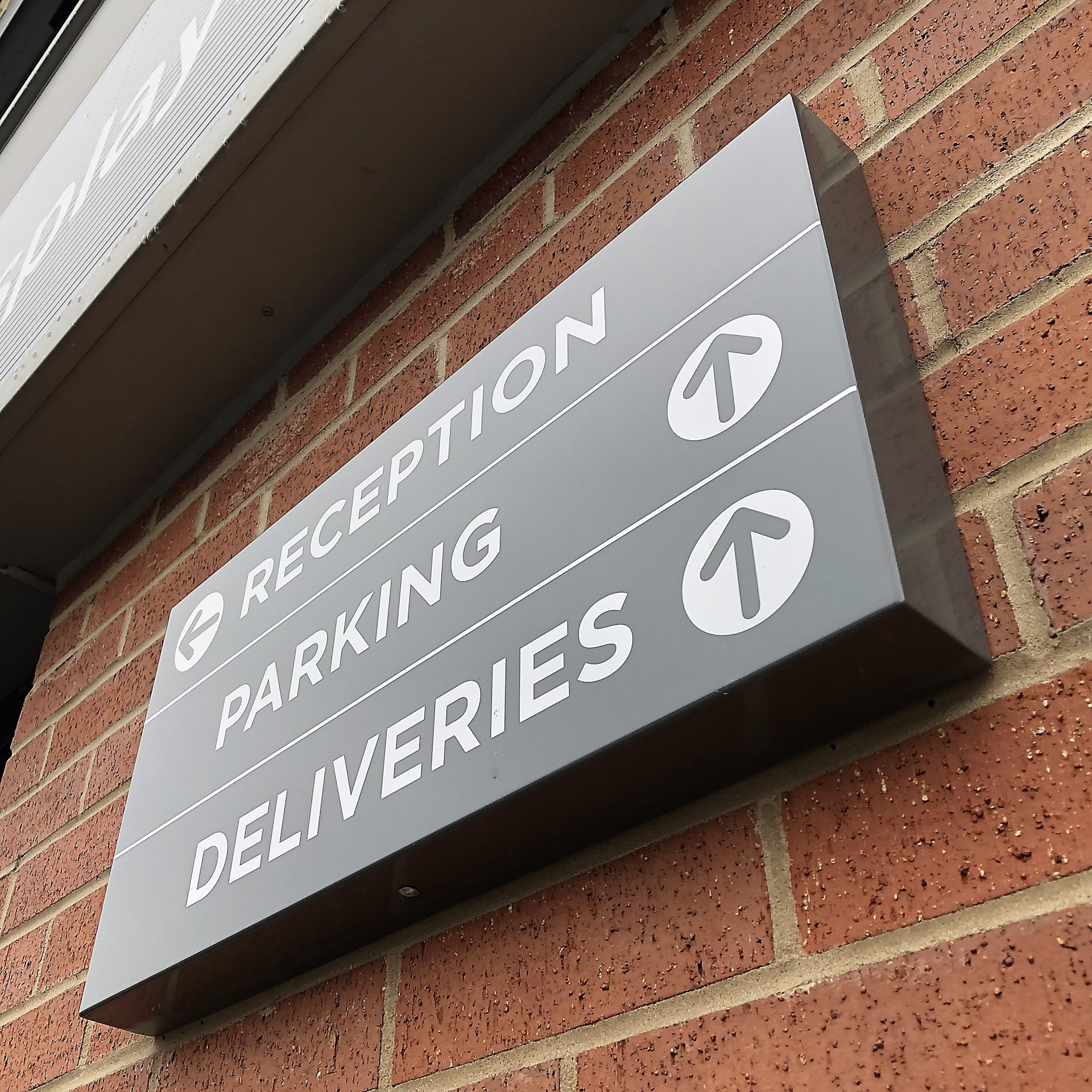 Tray Signs - Quality Signage with no Face Fixings