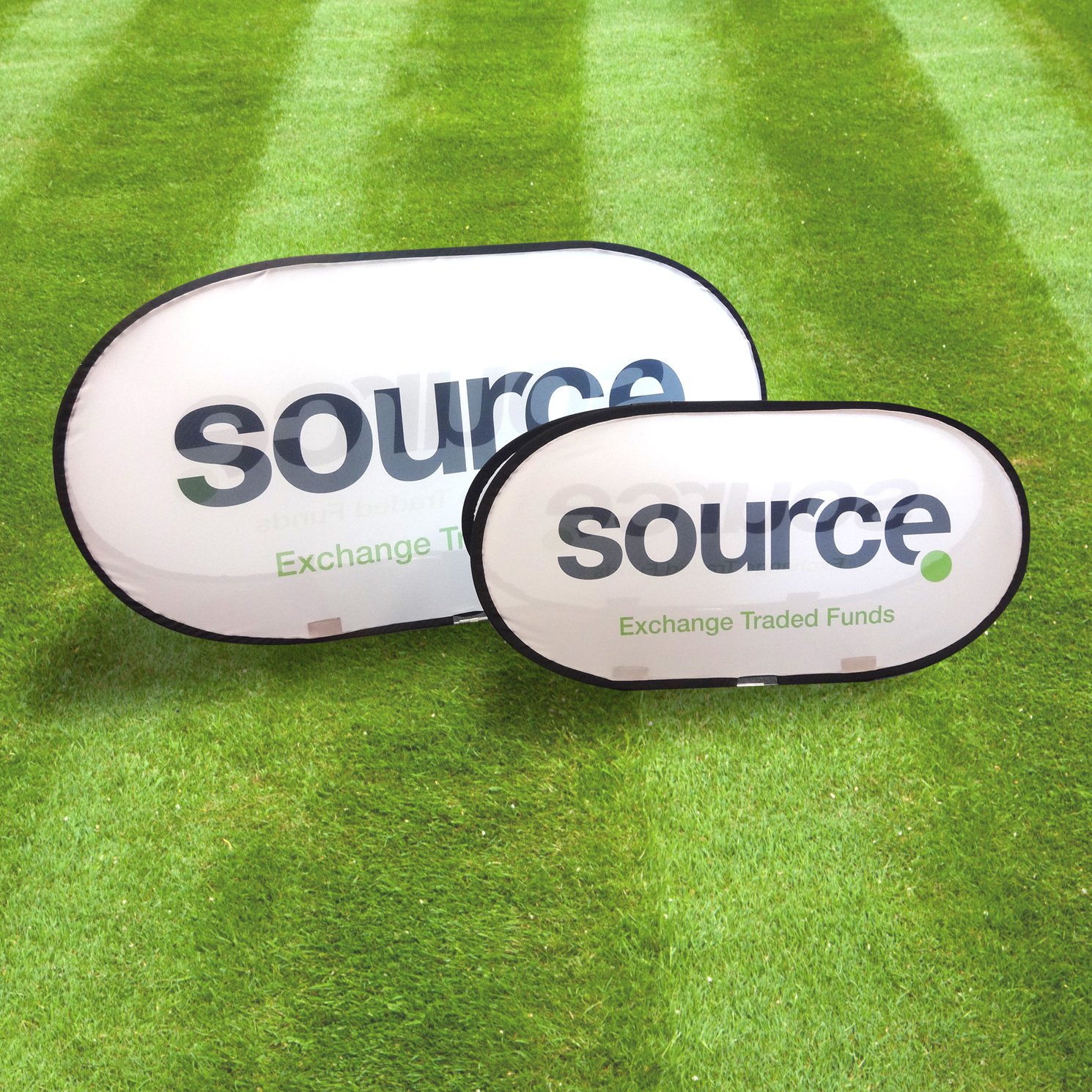 Oval Pop Out Banner - Stowaway, install in seconds