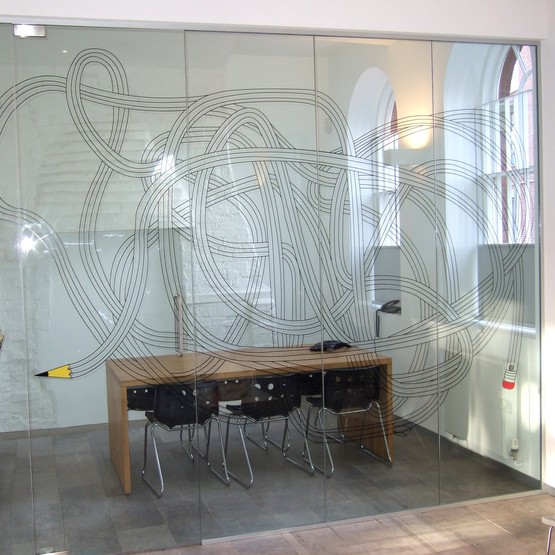 Glass and Partition Vinyls | Internal Branding Opportunities