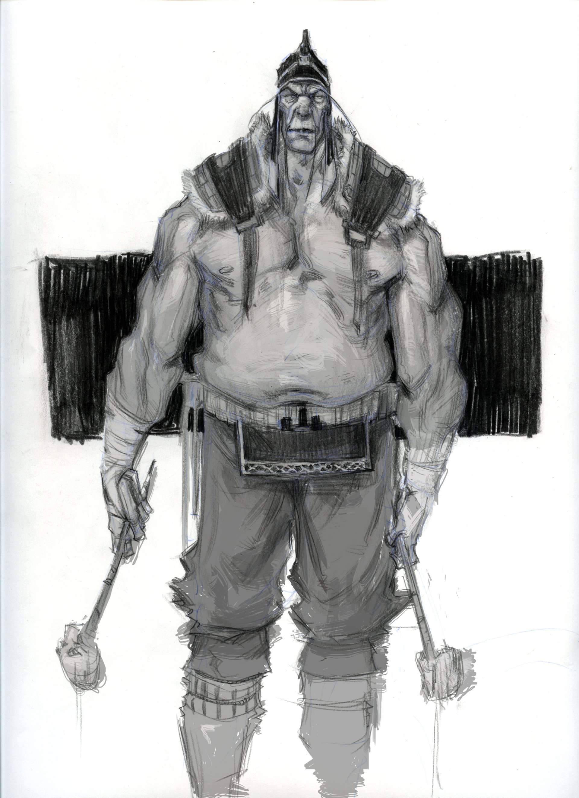 Afro Samurai artwork by Paul Sullivan