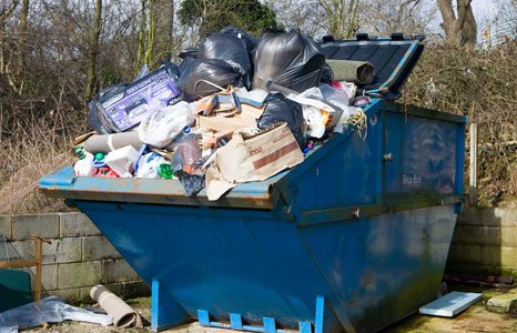 Industrial waste collection by F & W Collins Skip Hire