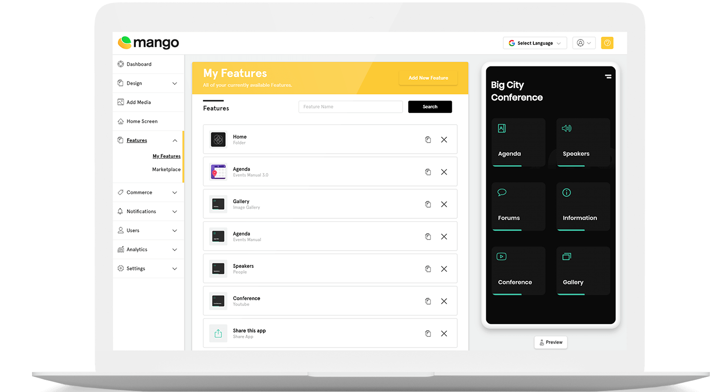 Mango Builder | Build and launch powerful mobile apps without coding